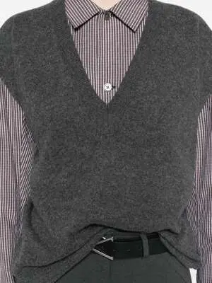 Pinko V-neck Fine-knit Gilet