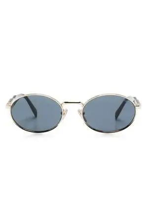 Prada Round-frame Sunglasses - Gold