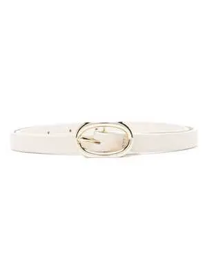 ANINE BING Mini Signature Belt - White