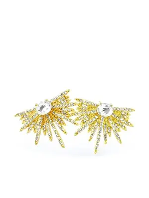 HZMER JEWELLERY Crystal-embellished Earrings