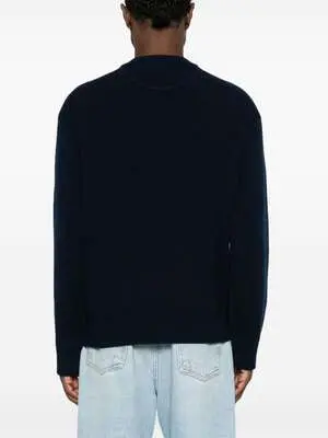 Valentino Garavani Embroidered-logo Knitted Jumper