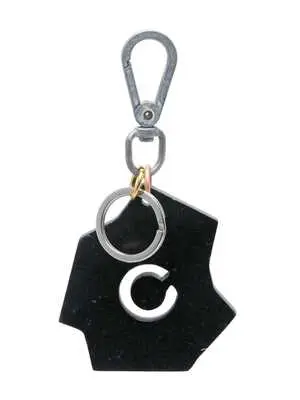 OBJECTS IV LIFE Logo Cut-out Keychain - Black