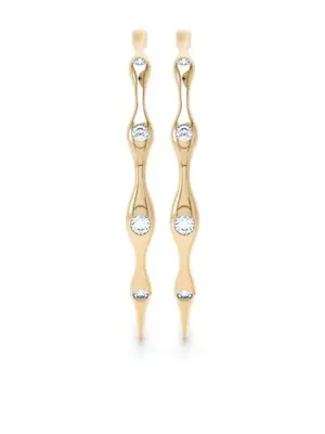 LOEV 14kt Recycled Yellow Diamond Hoop Earrings - Gold