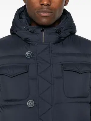 Herno Hooded Down Jacket - Blue