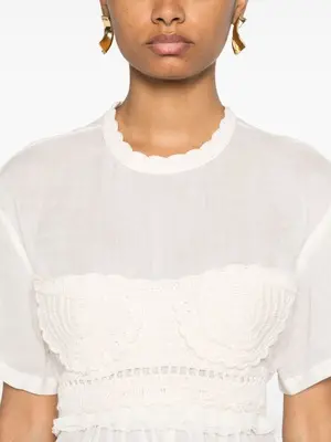 Ulla Johnson Cari Crochet-paneling Blouse