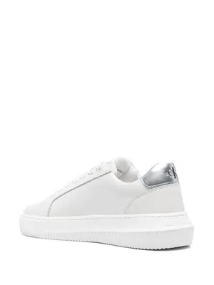 Calvin Klein Logo-print Leather Sneakers
