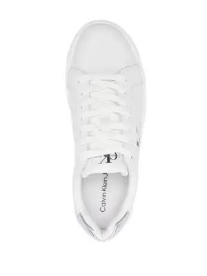 Calvin Klein Logo-print Leather Sneakers