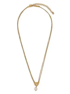 FERRAGAMO Pearl-embellished Necklace - Gold