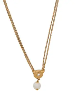 FERRAGAMO Pearl-embellished Necklace - Gold