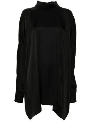 Rick Owens Tabard Satin Blouse