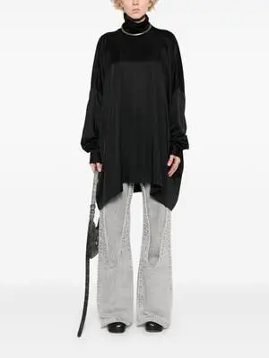 Rick Owens Tabard Satin Blouse