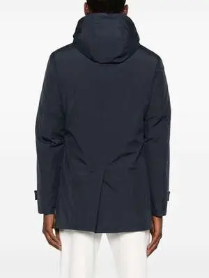 Herno Down Coat With Detachable Hood - Blue