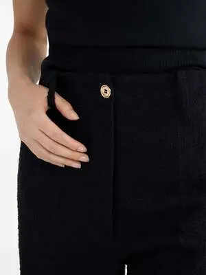 PATOU Iconic Tweed Trousers - Black