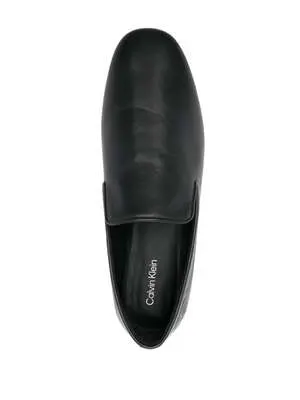 Calvin Klein Logo-debossed Leather Loafers