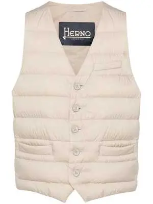 Herno V Neck Vests For Men