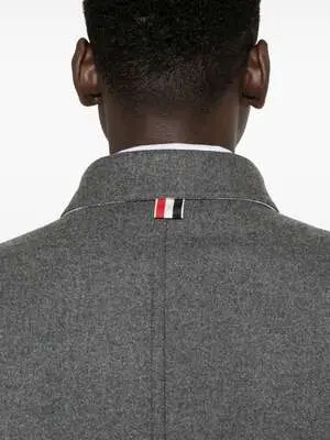 Thom Browne 4-bar Felted Shirt Jacket - Grey