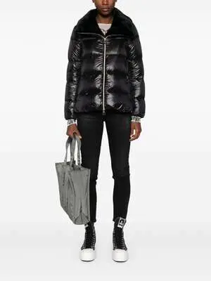 Herno Faux-fur Collar Puffer Jacket - Black