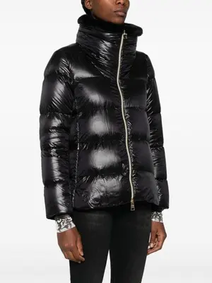 Herno Faux-fur Collar Puffer Jacket - Black