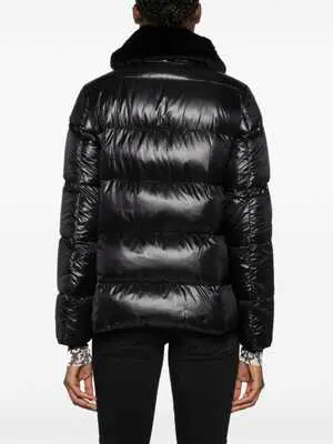 Herno Faux-fur Collar Puffer Jacket - Black