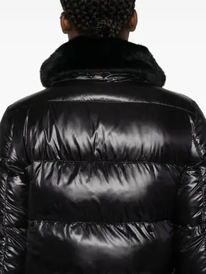 Herno Faux-fur Collar Puffer Jacket - Black