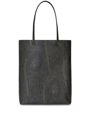 Etro Paisley Print Tote - Black