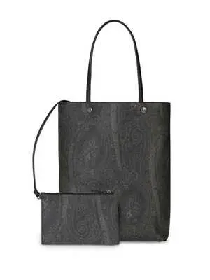 Etro Paisley Print Tote - Black