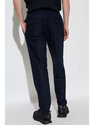 Moncler Logo-appliqué Track Pants - Blue