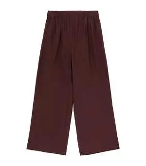 Loewe Silk-blend Pyjama Trousers - Burgundy