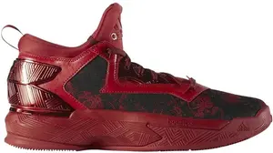 Adidas D Lillard 2 Florist City Sneakers - Scarlet/core Black/scarlet