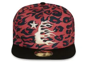 HELLSTAR Printed Snapback Cap - Red