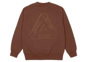 PALACE Tristitch Crew - Brown