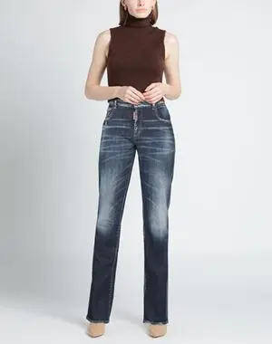 Dsquared2 Flared Jeans With Logo Appliqués