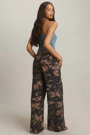PILCRO Beach Cargo Linen Pants
