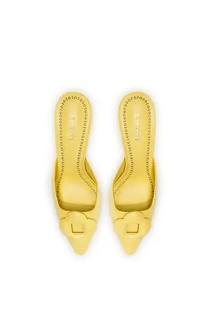 Larroude Flora Leather Pumps