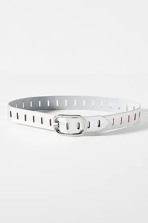 Anthropologie Adjustable Notch Belt - Silver