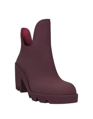 Burberry Rubber Ankle Boots - Purple