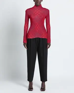 Burberry Geometric Print Turtleneck - Red