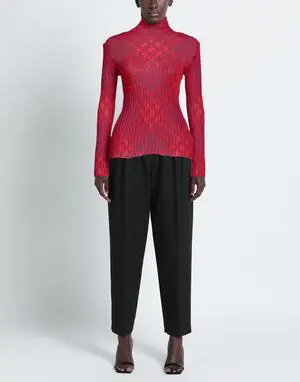 Burberry Geometric Print Turtleneck - Red