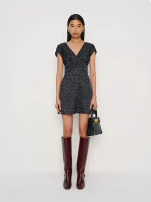 REFORMATION Amellia Silk Mini Dress