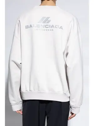 Balenciaga Logo-print Cotton Sweatshirt