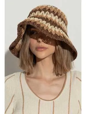 By Malene Birger Strawie Bucket Hat - Brown | Editorialist