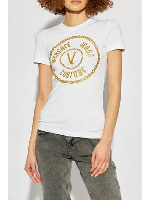 Versace Logo-print T-shirt - White