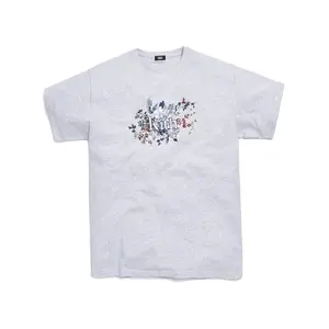 Kith Floral Serif Tee Shirt - Heather Grey