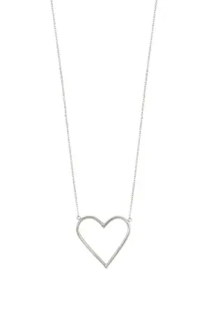 Bony Levy 14k Gold Open Heart Pendant Necklace