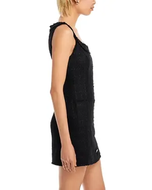 Aqua Tweed Tank Dress