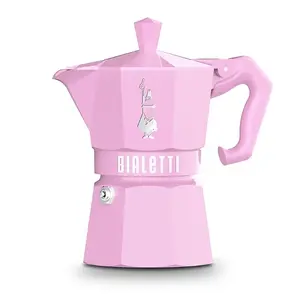 BIALETTI Moka Express 3 Cup Stovetop Espresso Maker - Pink
