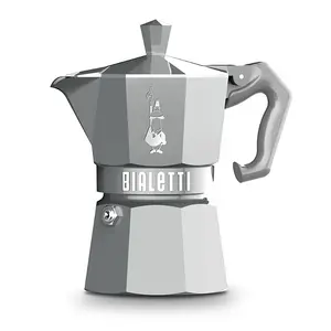 BIALETTI Moka Express 3 Cup Stovetop Espresso Maker - Silver