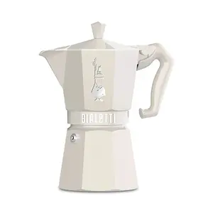 BIALETTI Moka Express 6 Cup Stovetop Espresso Maker - Cream