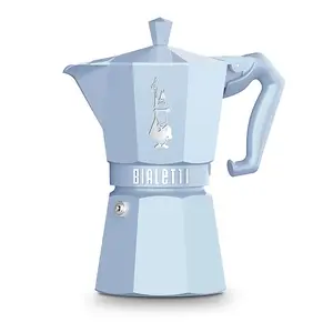 BIALETTI Moka Express 6 Cup Stovetop Espresso Maker - Lite Blue