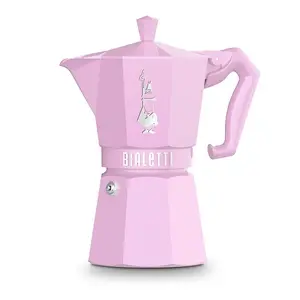 BIALETTI Moka Express 6 Cup Stovetop Espresso Maker - Pink